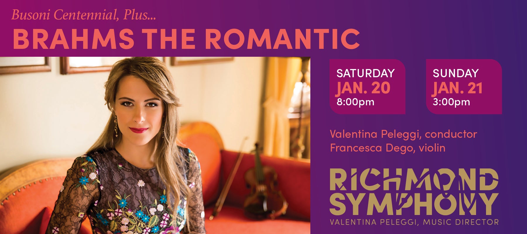 Brahms, The Romantic | Dominion Energy Center | Official Website
