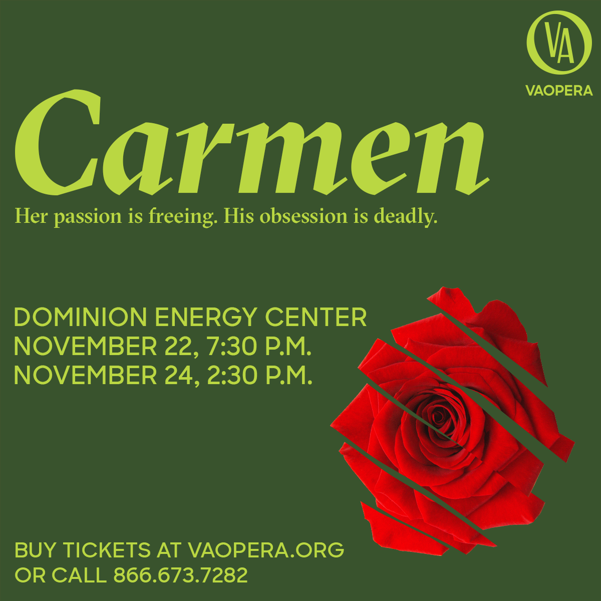 Virginia Opera presents Carmen | Dominion Energy Center | Official Website